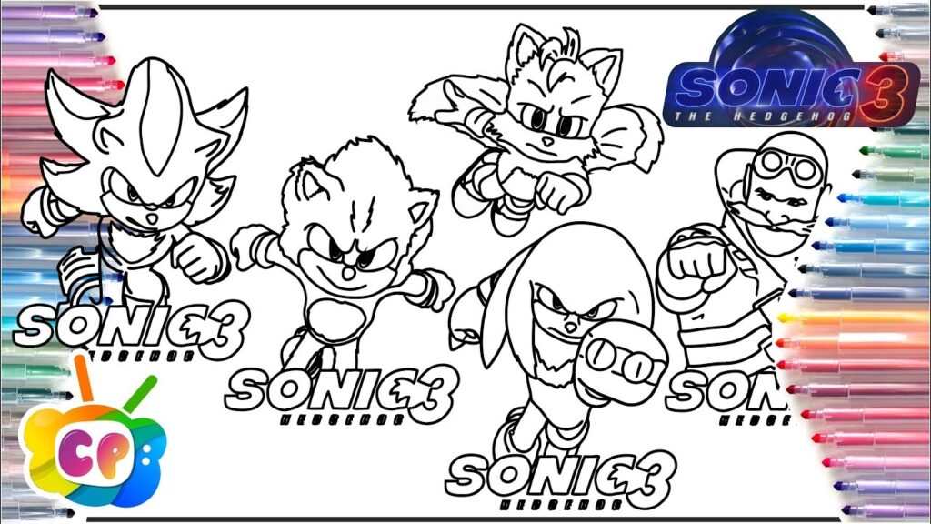 sonic 3 coloring pages free printable - UK Printable Hub