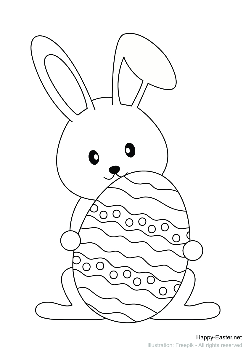Free Bunny Coloring Pages Printable - UK Printable Hub