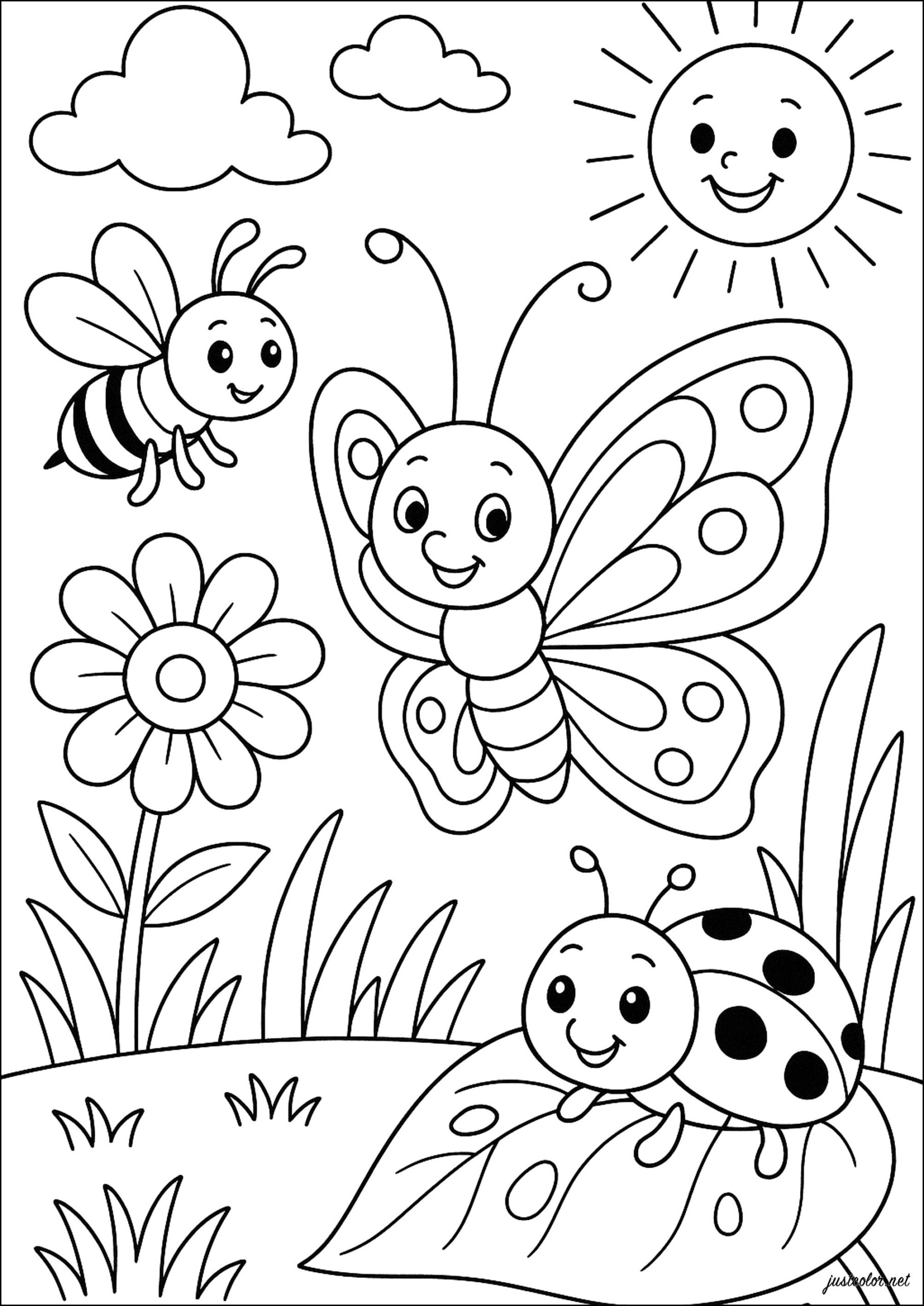 Free Coloring Pages Butterfly - UK Printable Hub